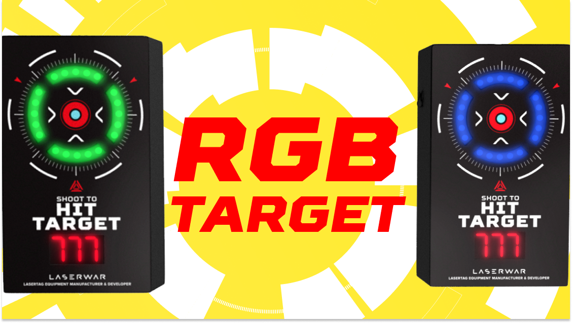 Electronic target for laser tag club